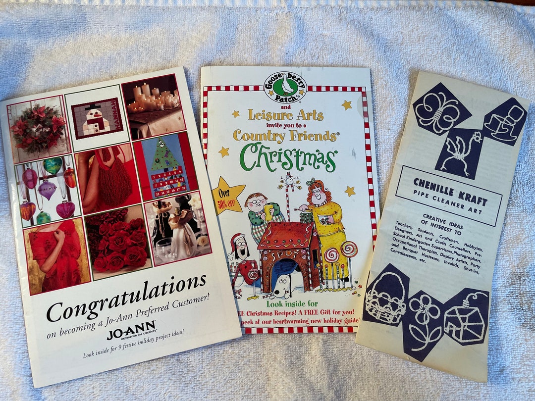 3 Craft Instructions Booklets Christmas Holiday Crafts and Recipes - Etsy