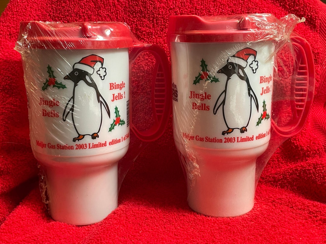 Vintage Meijer Traveling Mug Hot Cold Mug Plastic- Gas Station ...
