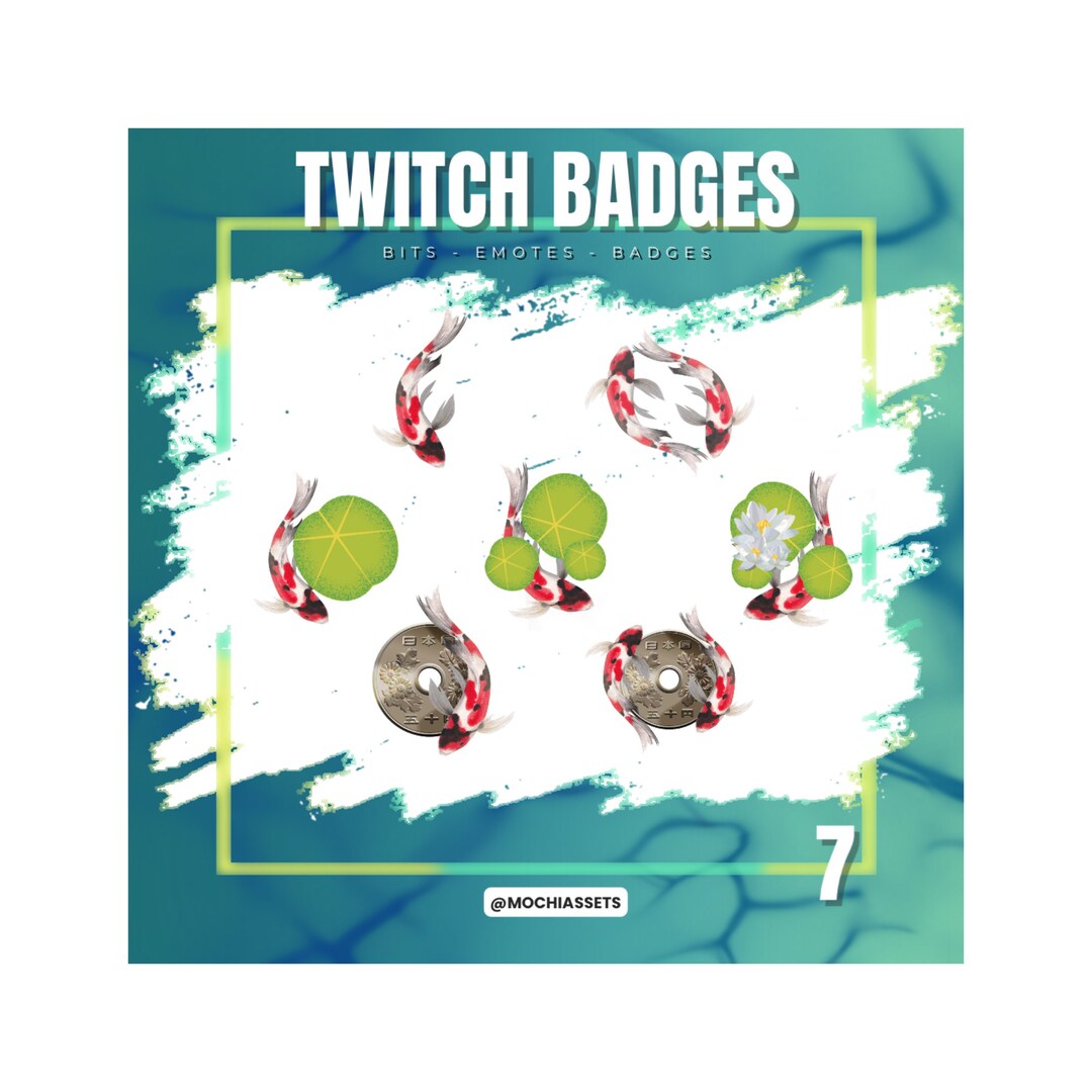 Koi Fish Badges / Emotes / Bits / Koi Collection - Etsy