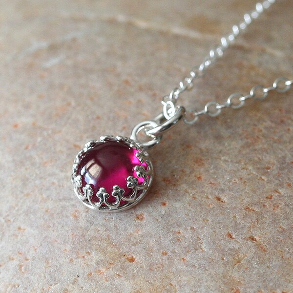 Magenta Necklace - Etsy