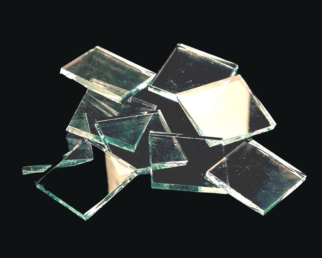 Clear Square Hand Cut Glass Mosaic Tile Shapes | Fusible 96 Coe - Etsy