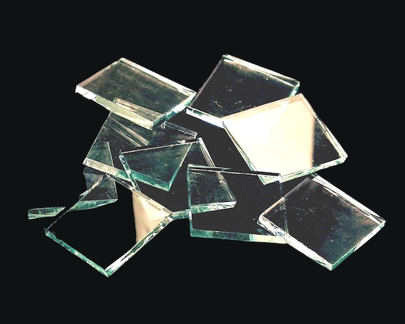 Clear Square Hand Cut Glass Mosaic Tile Shapes Fusible 96 - Etsy