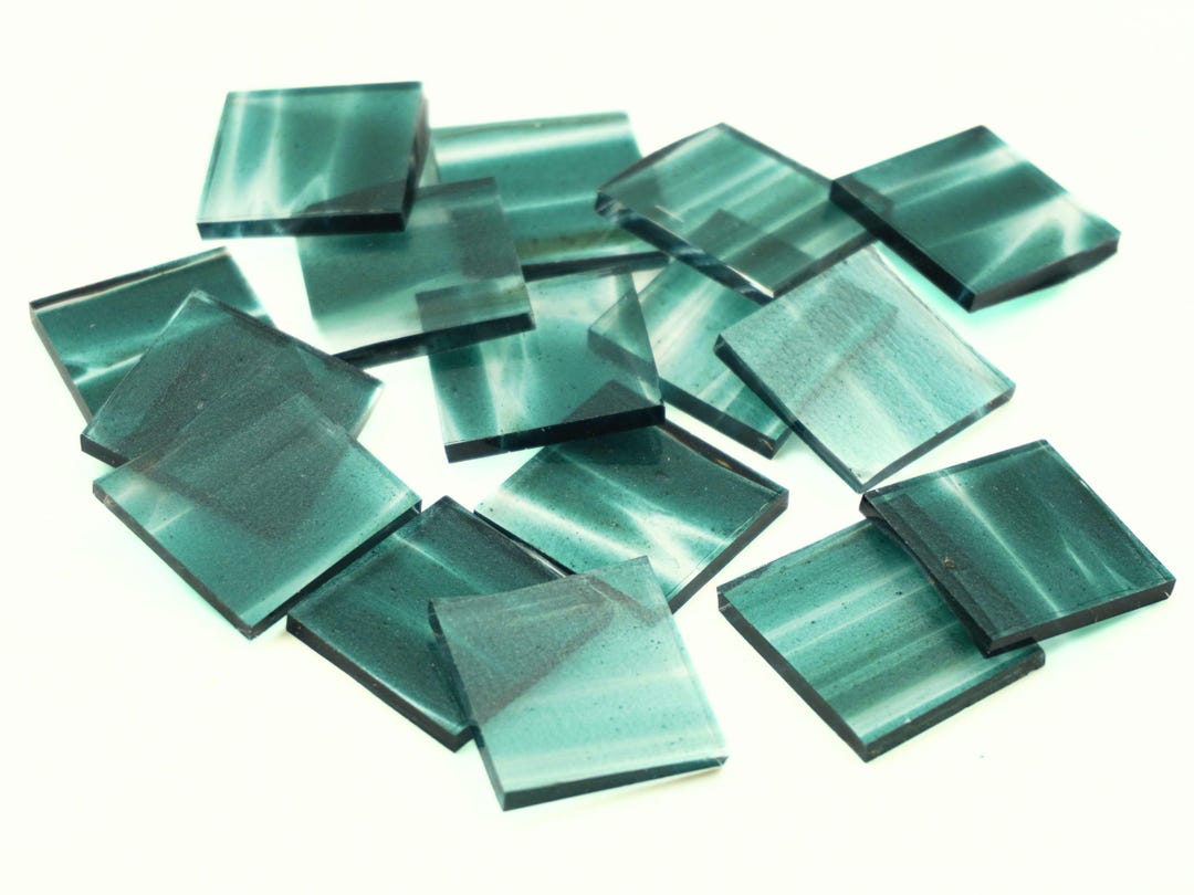 Stardust Aventurine Green Spirit Rectangle Border Hand Cut Glass Mosaic ...