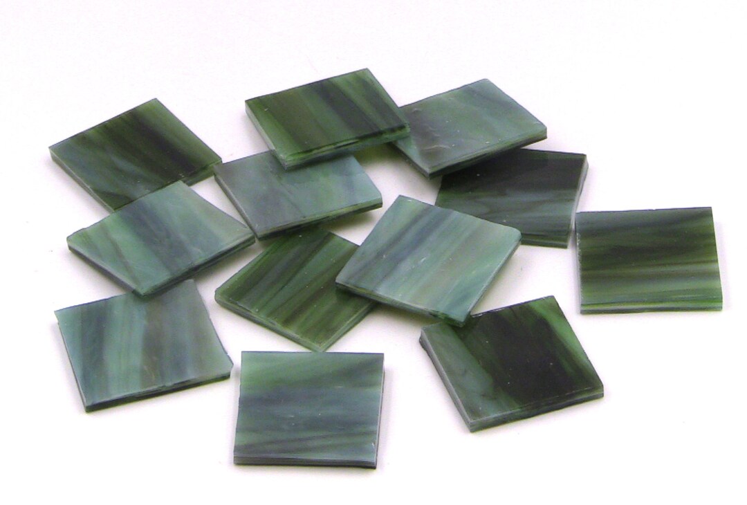 4" X 8" Rainforest Green Brown Pearl Opal | Stained Glass, Mosaic and ...