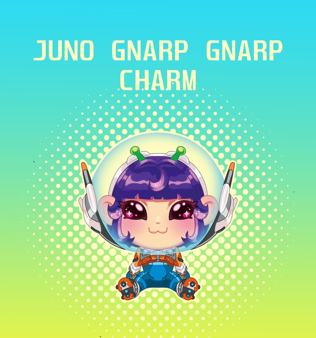 Alien Juno Gnarp Gnarp 2.5'' Double Sided Epoxy Acrylic Charm - Etsy