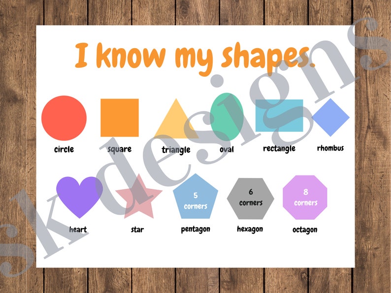 I Know My Shapes, Shapes, Learn Shapes, Morning Menu, Education ...