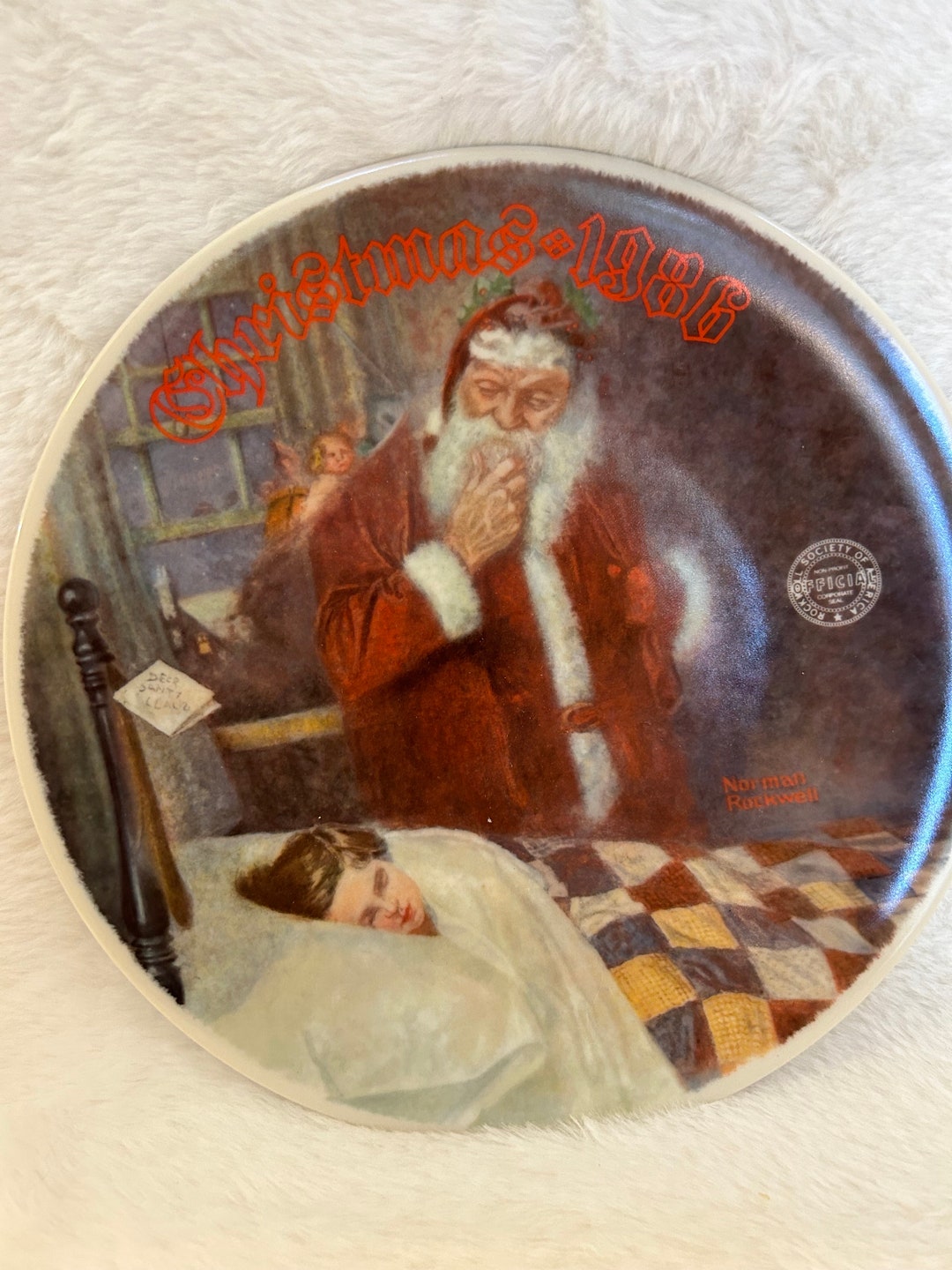 Christmas Norman Rockwell Collectible Plate Created by Edwin M Knowles ...