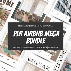 PLR Airbnb Welcome Book Template, Plr Digital Products Mega Bundle ...