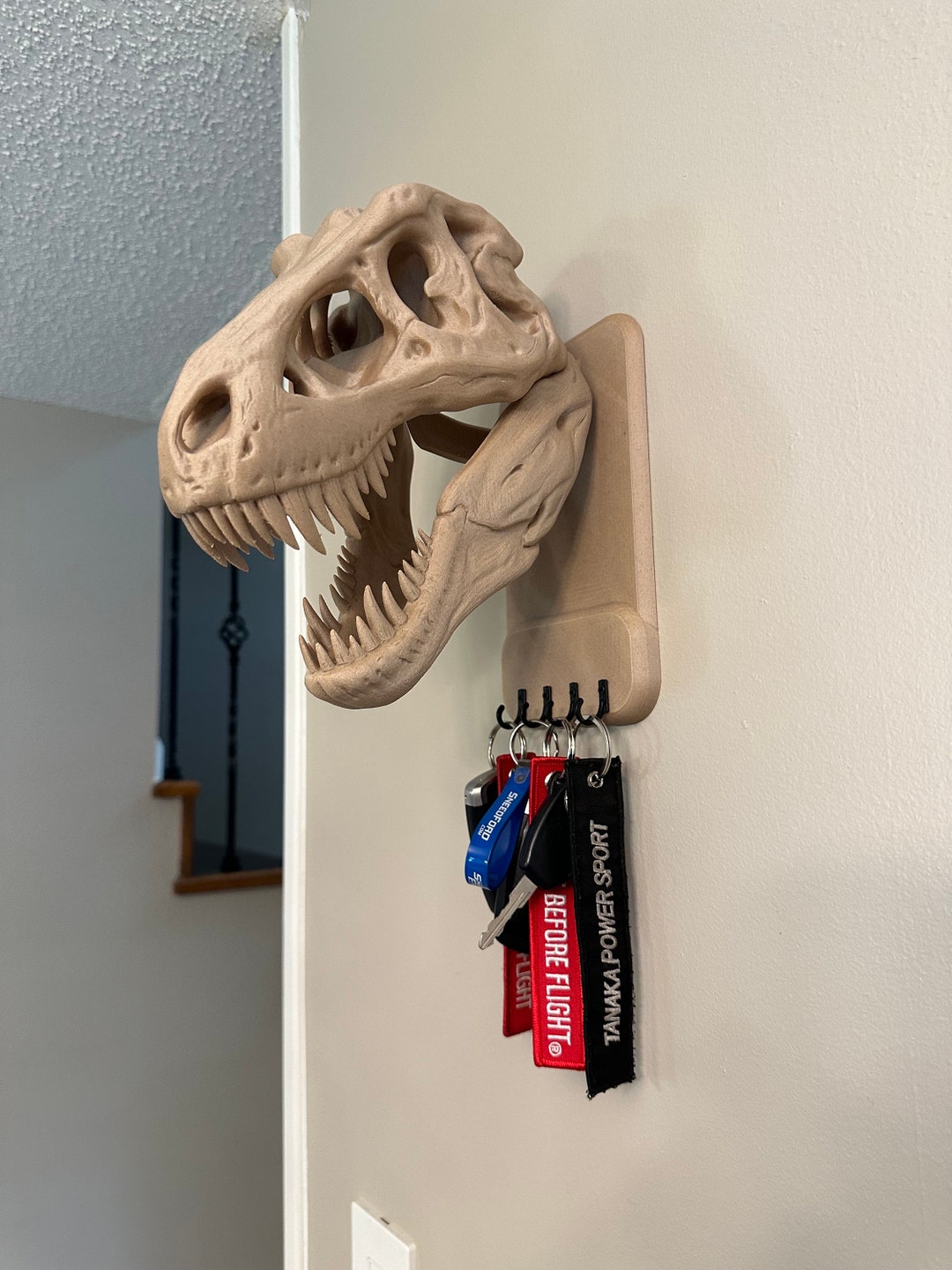 T-rex Key Holder and Wall/home Decor - Etsy