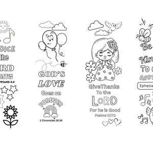 Bible Verse Bookmarks Activity Coloring for Children- With a Freebe ...