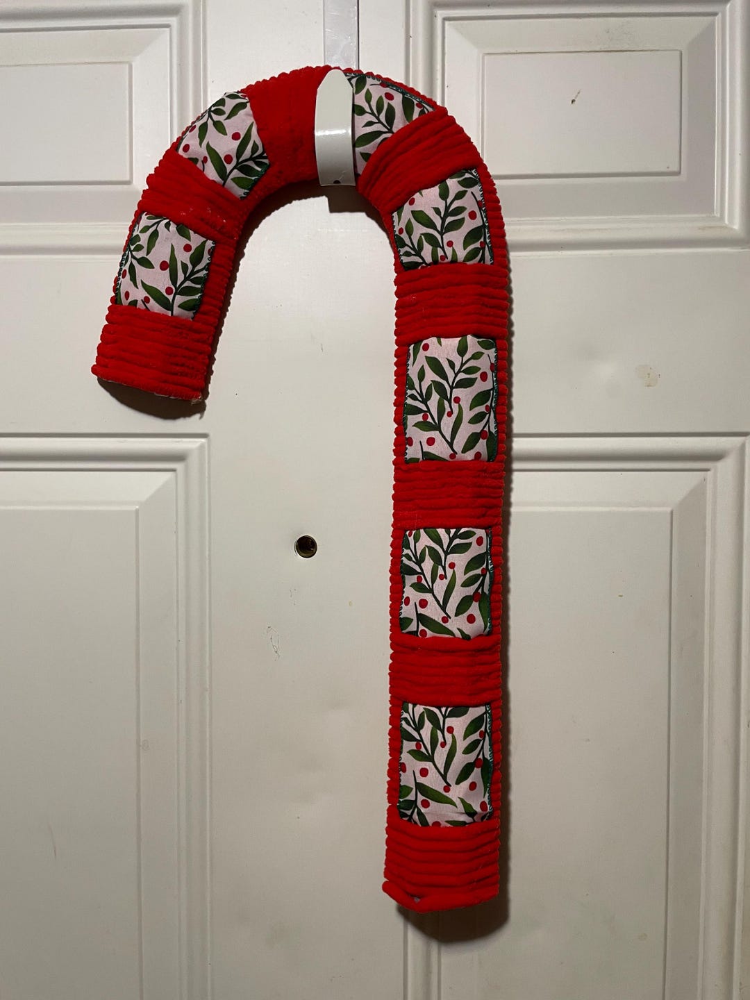 Candy Cane Shaped Door Decor - Etsy