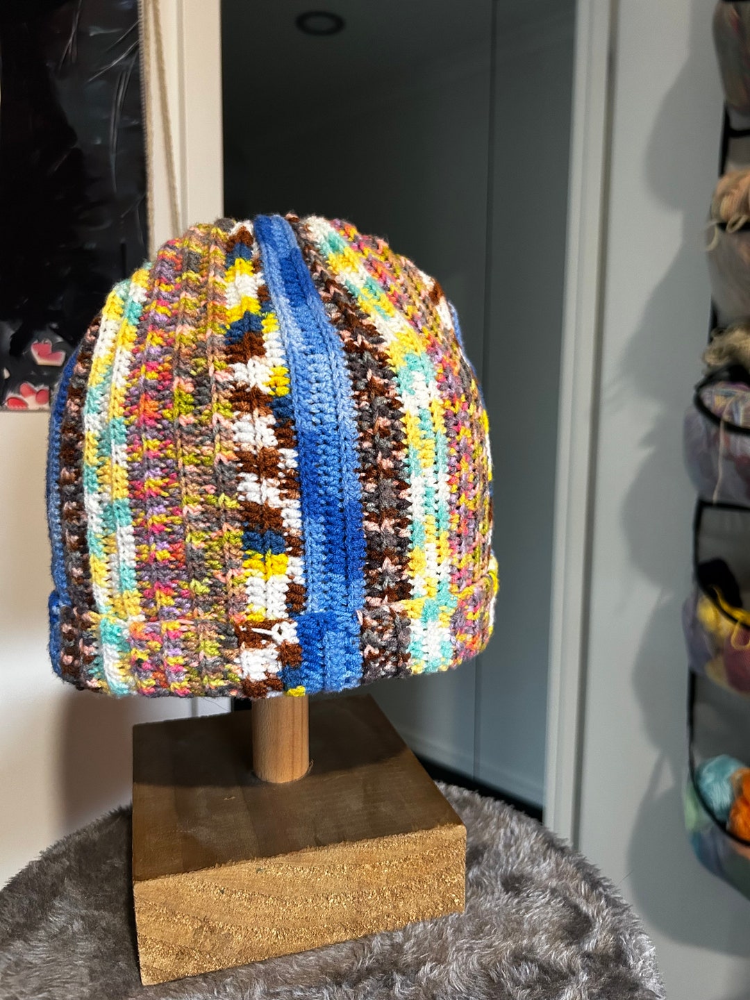 Crochet Scrap Beanie - Etsy