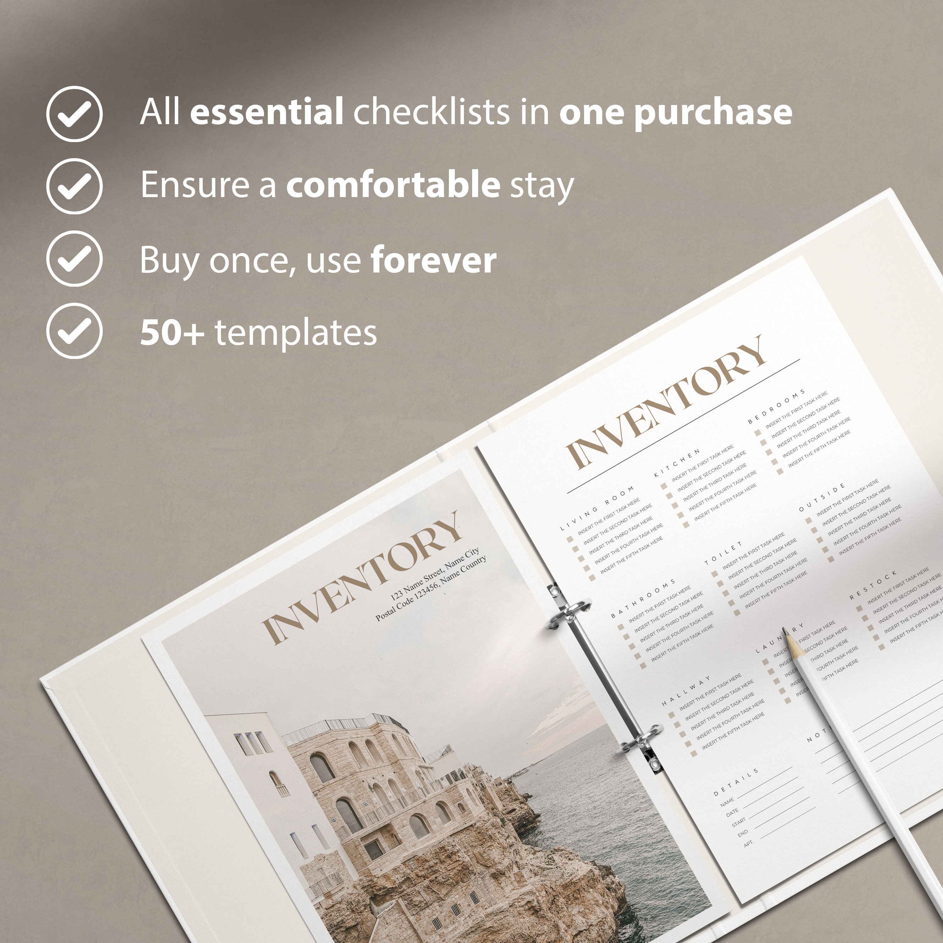 Airbnb Cleaning Checklist Bundle for Airbnb Host Customizable Checklist ...