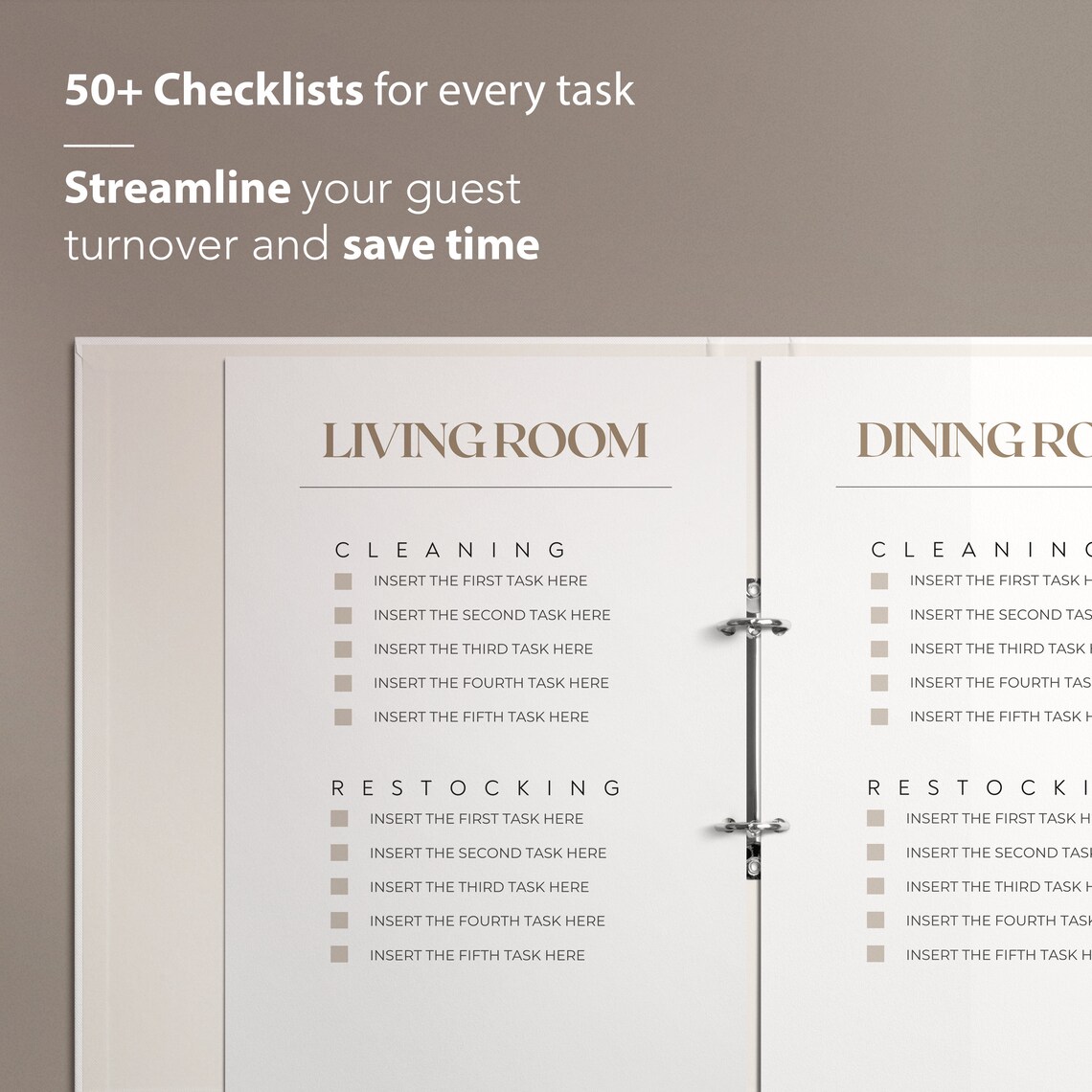 Airbnb Cleaning Checklist Bundle for Airbnb Host Customizable Checklist ...