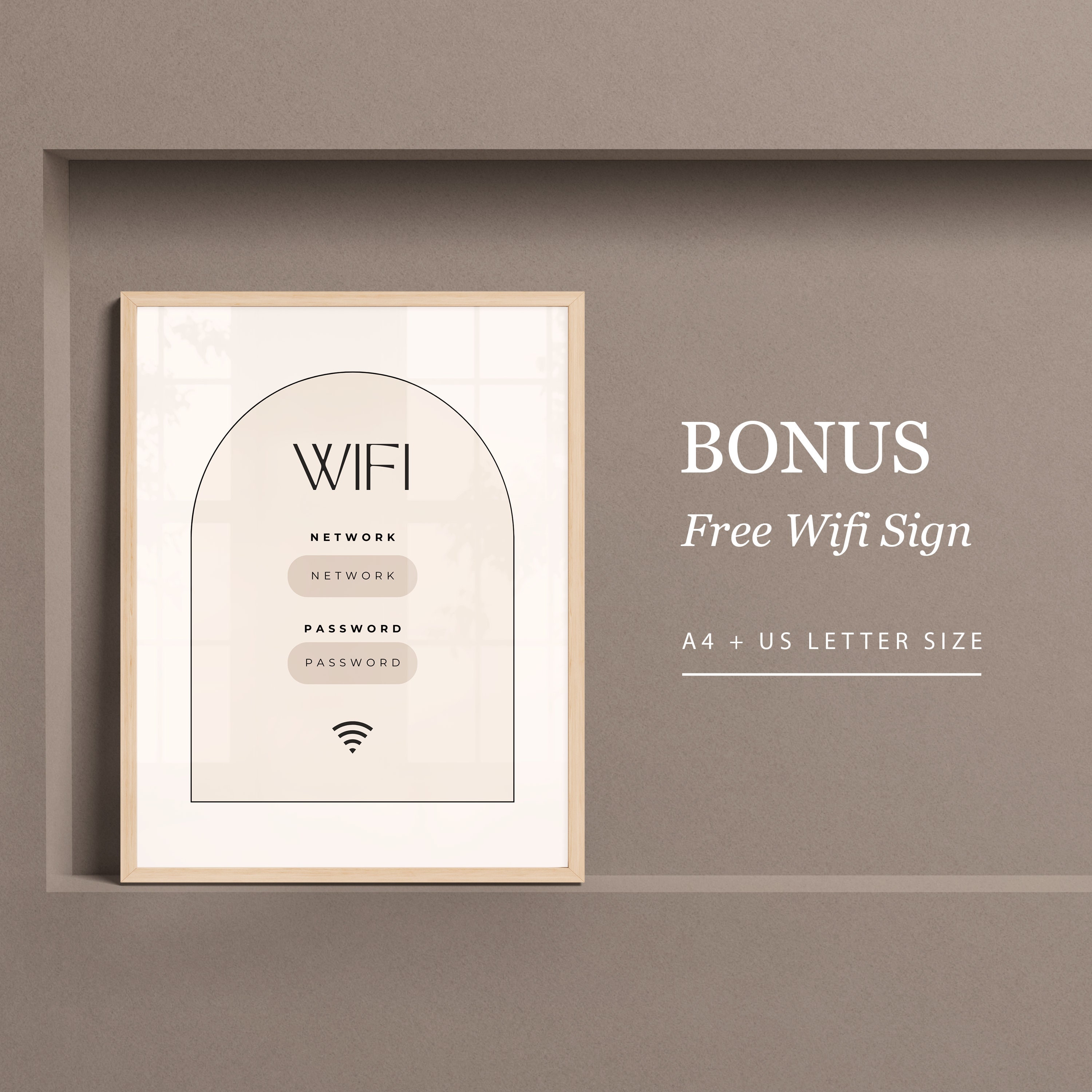 Airbnb Welcome Sign Bundle for Airbnb Host Customizable Wall Signs ...