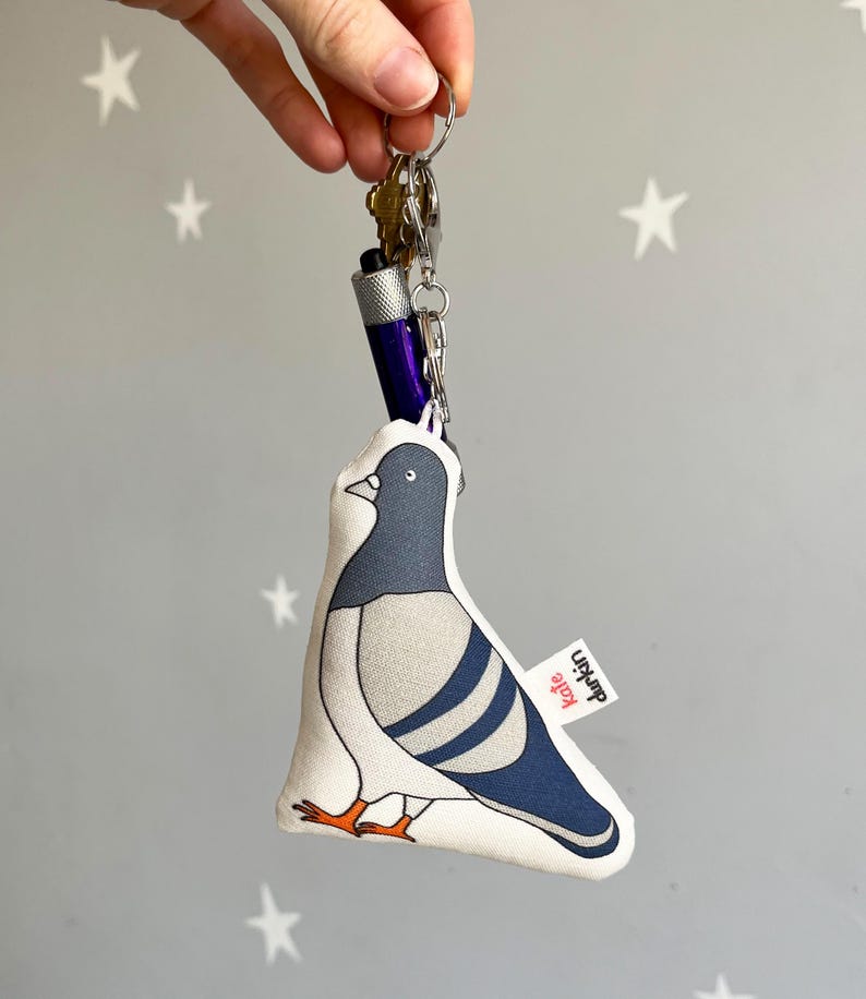 Pigeon Soft Key Chain Bag Charm - Etsy