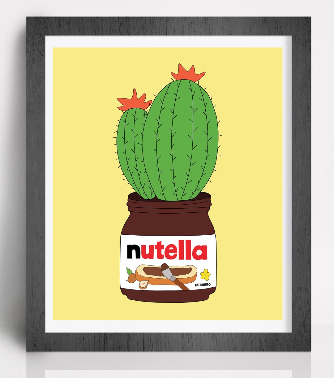 Nutella Cactus Print, Fine Art Print by Kate Durkin - Etsy