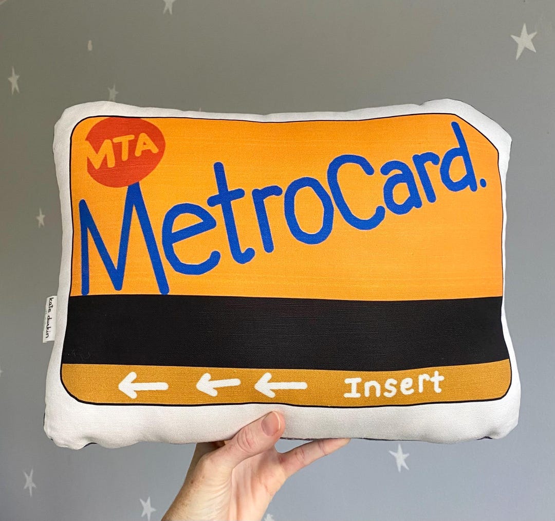 Plush NYC Subway Card - Etsy