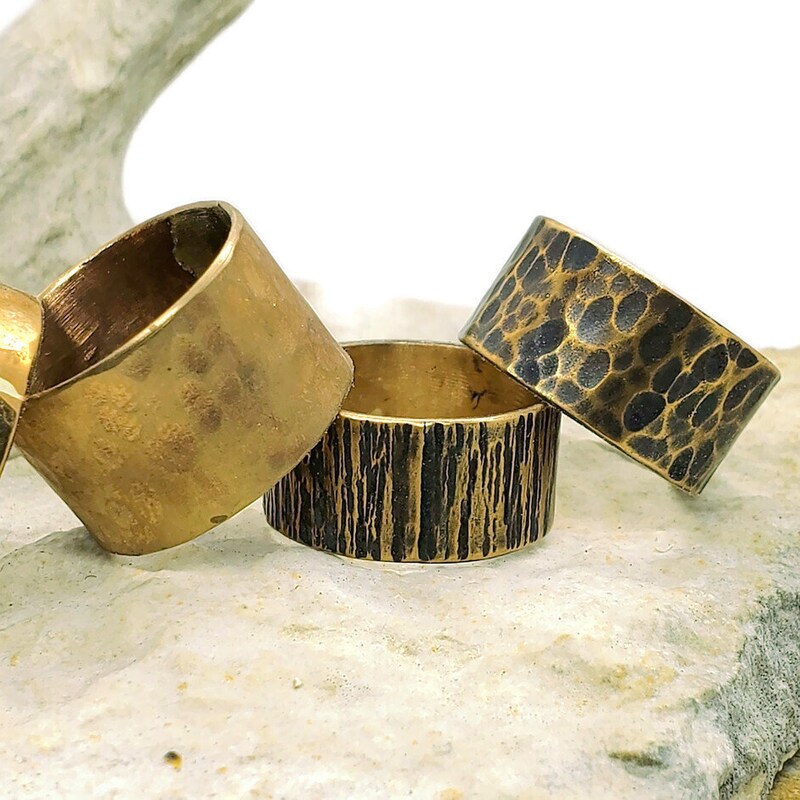 Rustic Mens Ring - Etsy