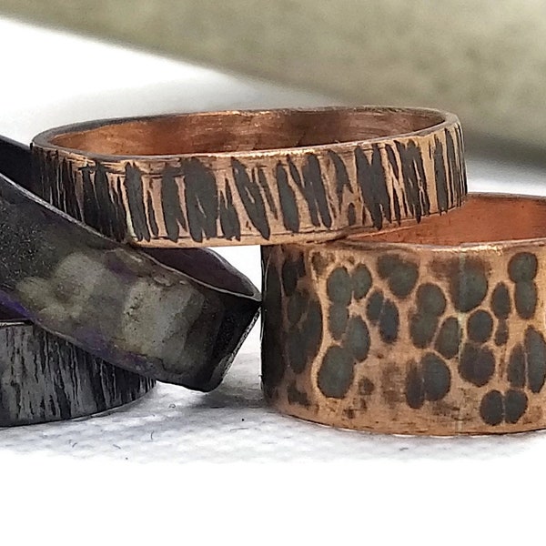 Mens Copper Ring - Etsy