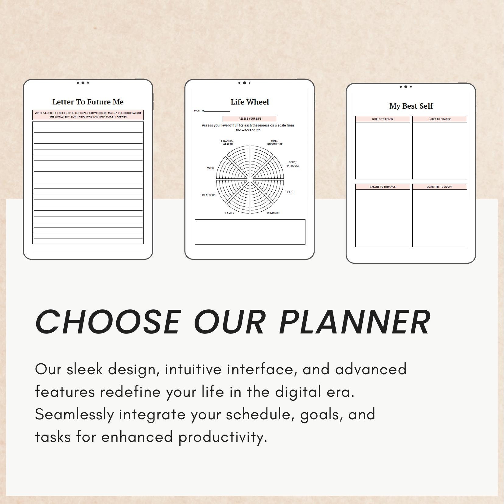 Vision Board Planner / Digital Planner / Success Planner / Goal Setting ...