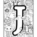 26 Alphabet Coloring Pages Digital Print Pages - Etsy