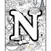 26 Alphabet Coloring Pages Digital Print Pages - Etsy