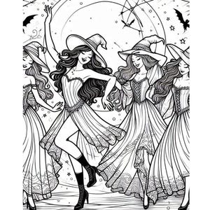Witch Halloween Coloring Book - "everything Witchy" - Digital Print ...