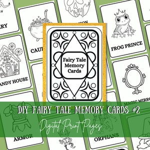 DIY Fairy Tale Memory Cards #2 - Etsy