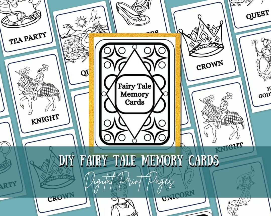DIY Fairy Tale Memory Cards - Etsy