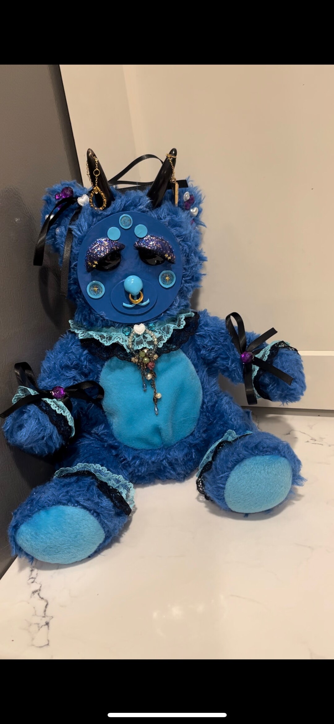 Clay Face Plushie!. A Little Goth Plush for Your Alternative Friends ...