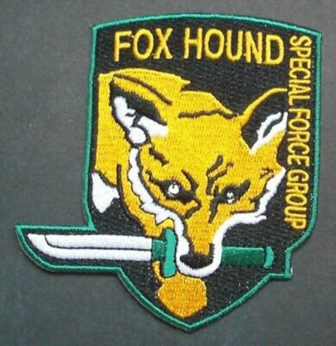 Metal Gear Fox Hound Embroidered Patch Orange and Green Iron on Sew On ...