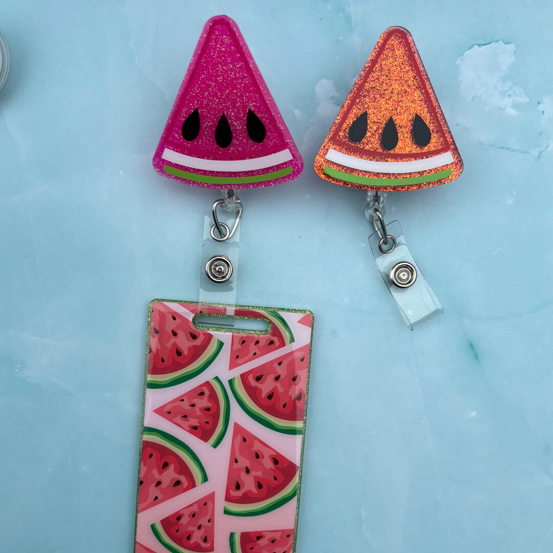 Summer Badge Buddy, Watermelon Badge Buddy, Fruity Badge Reels, Badge ...
