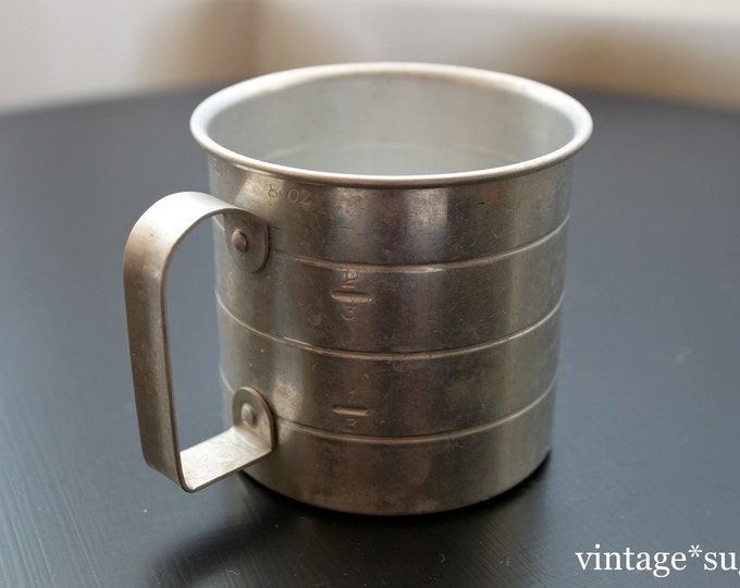Vintage Aluminum Measuring Cup -- 1 Cup - Etsy