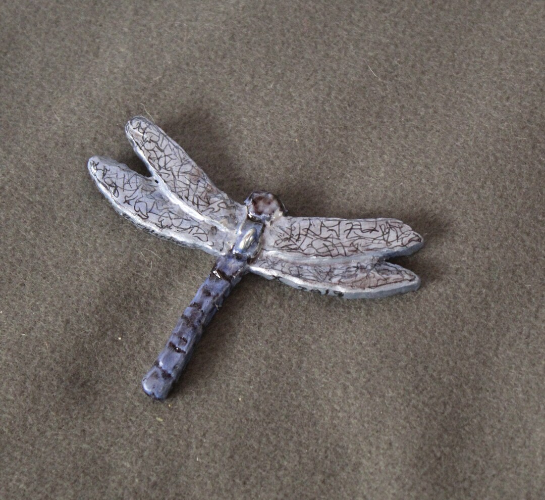 Blue Dragonfly Home Decor Hanger-handmade, Sculpted, Hand Painted - Etsy