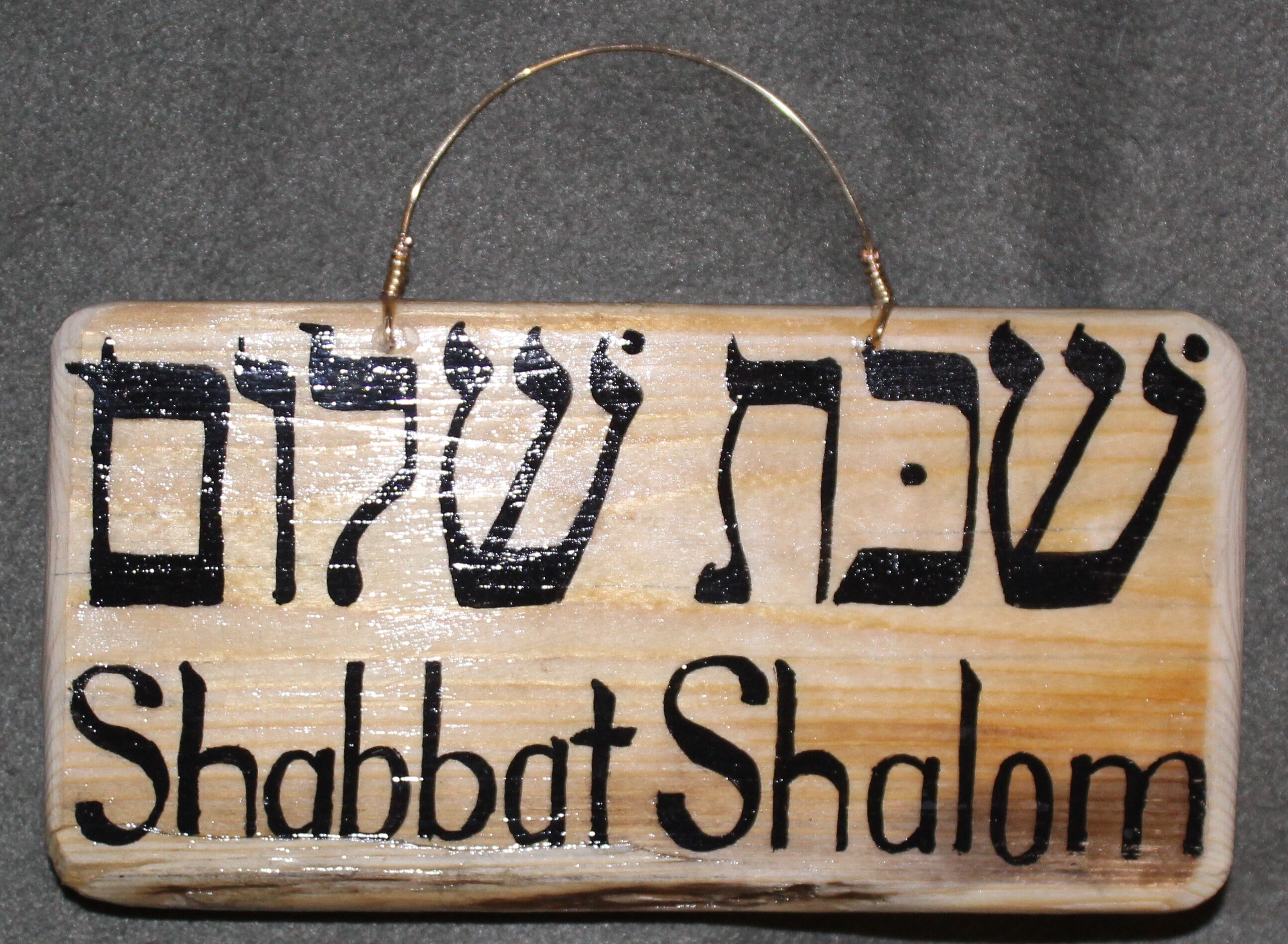 Shabbat Shalom Wooden Sign-handmade, Hand Painted - Etsy