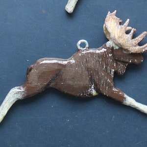 Moose Home Decor Hanger-sculpted, Hand Painted - Etsy