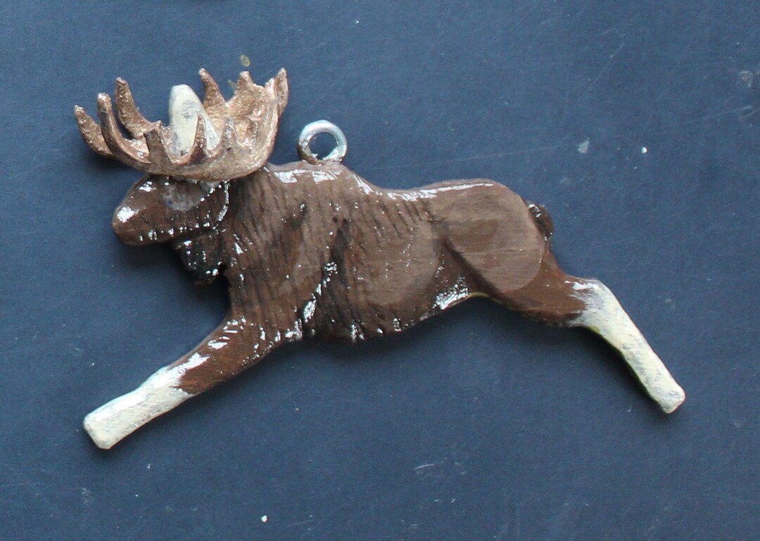 Moose Home Decor Hanger-sculpted, Hand Painted - Etsy