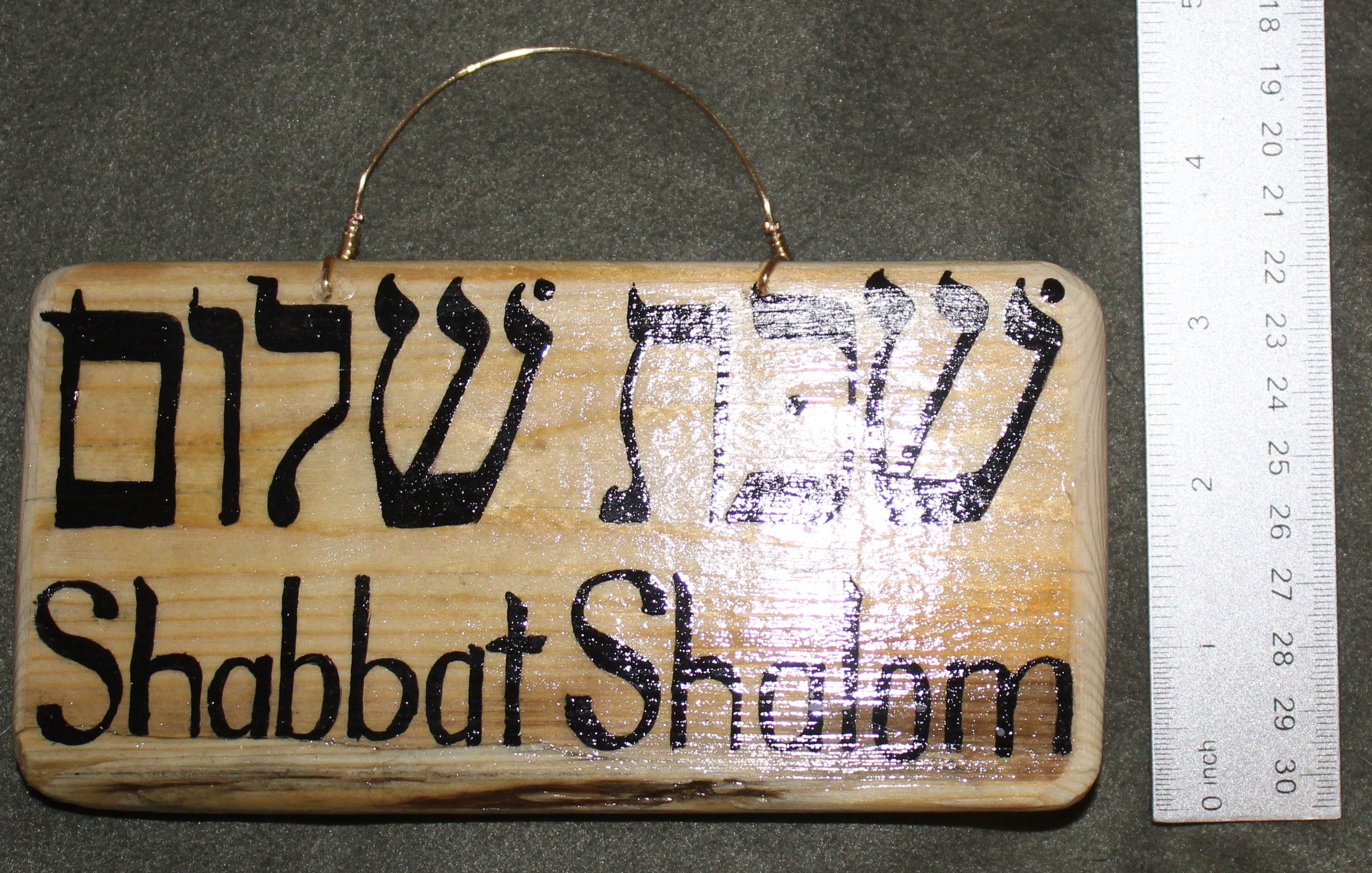 Shabbat Shalom Wooden Sign-handmade, Hand Painted - Etsy