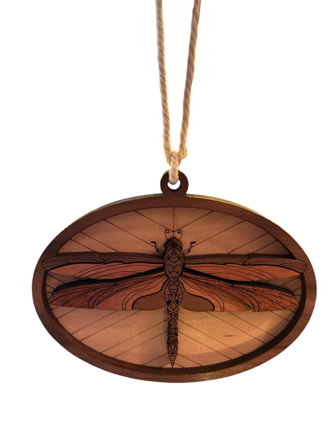 Handcrafted Layered Wood Dragonfly Ornament - Etsy