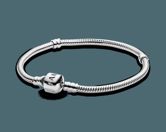 Pandora Moments Sparkling Pavé Clasp Snake Chain Bracelet 21cm 590723CZ ...