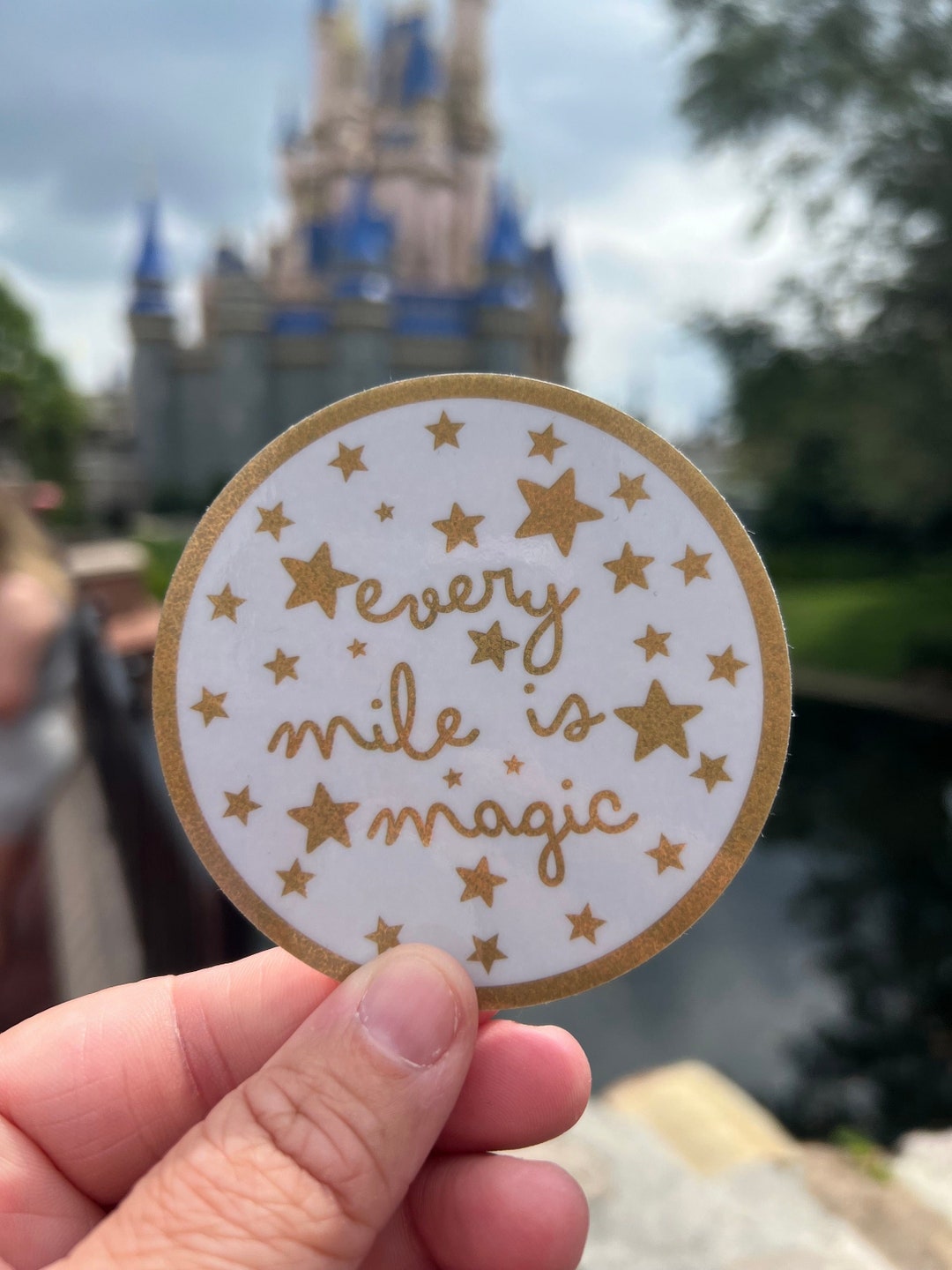 Every Mile is Magic Rundisney Sticker, Disney Runner Sticker, Gold ...