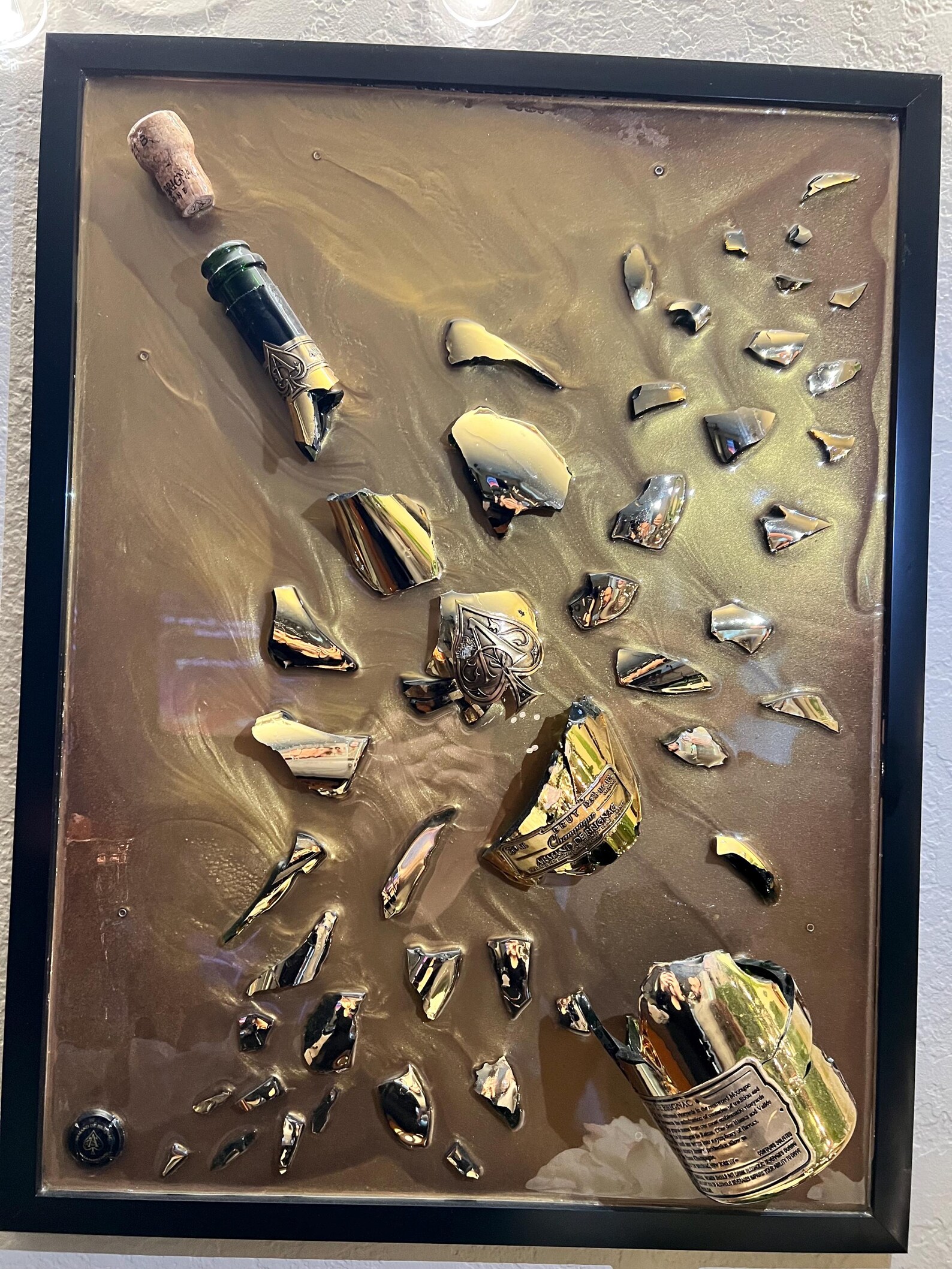 Amand Ace of Spaces Gold Epoxy Wall Art Home Decor - Etsy