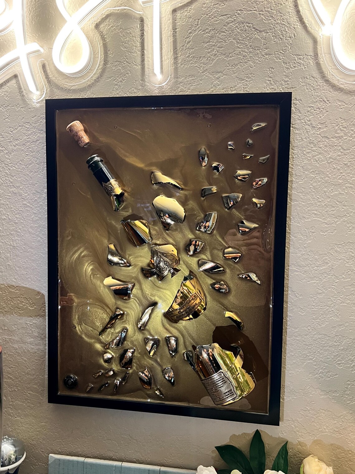 Amand Ace of Spaces Gold Epoxy Wall Art Home Decor - Etsy