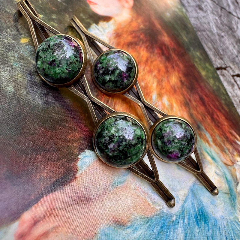 Ruby Wedding Hair Clip - Etsy