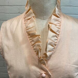 1960’s Vintage Pink Ruffle Top - Etsy