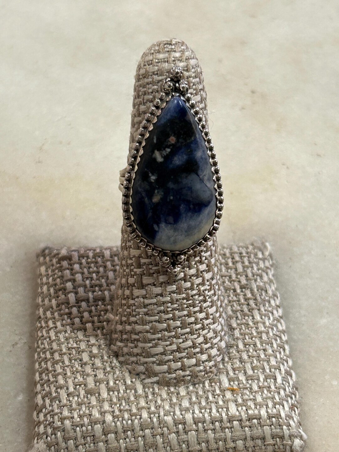 Vintage Indigo Sodalite Ring - Etsy