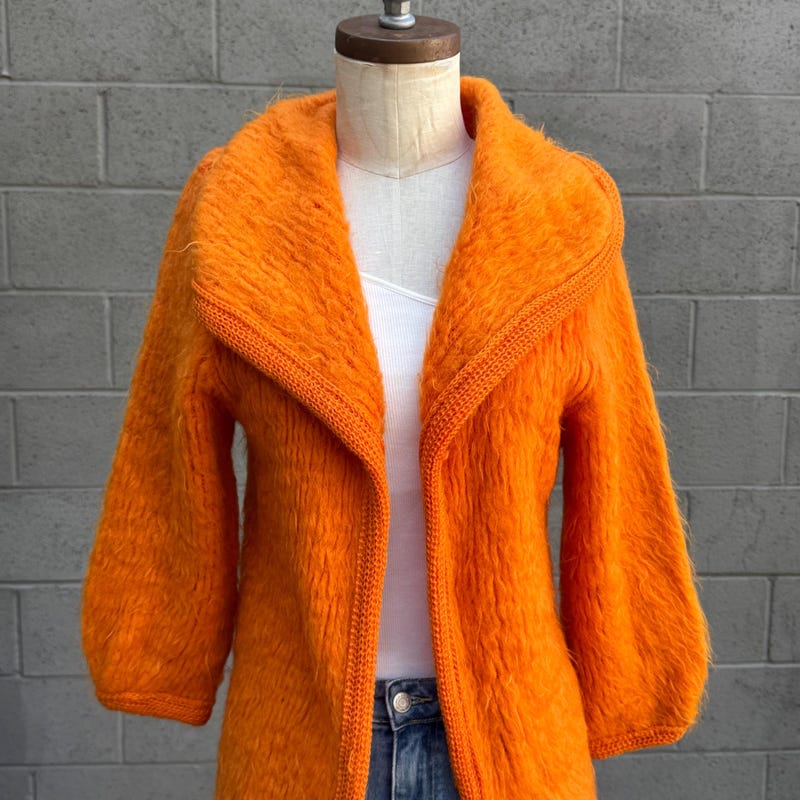 Orange Wool Sweater - Etsy