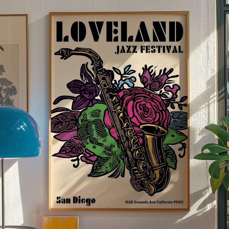 Vintage Jazz Poster - Etsy