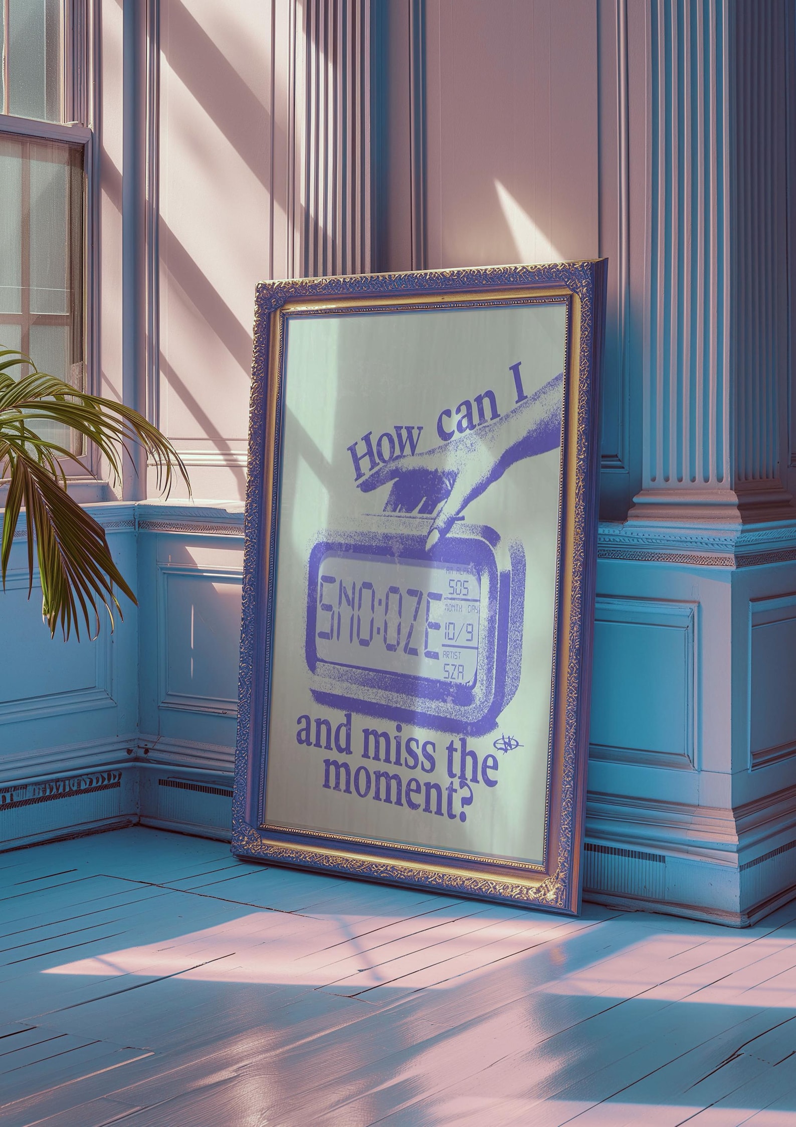 SZA Snooze Poster, Digital Sza Digital Wall Art, R&B Album Art, Snooze ...